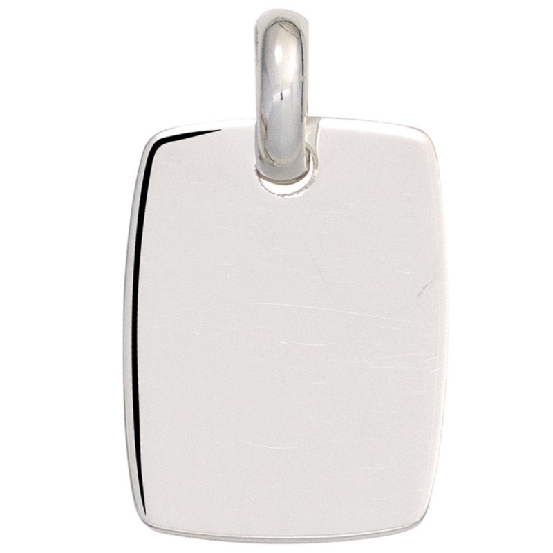 JOBO Anhänger Gravur Gravurplatte 925 Sterling Silber rhodiniert
