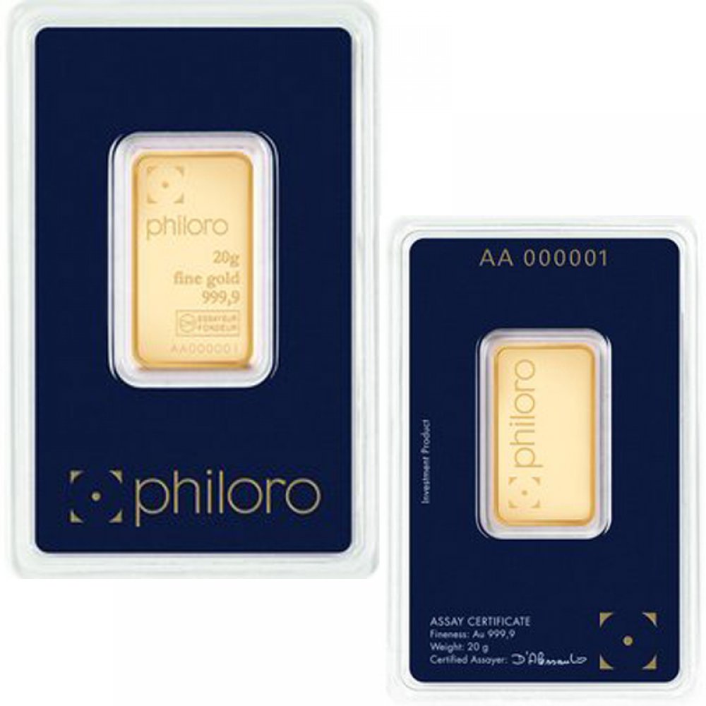 Goldbarren 20g - philoro Gold