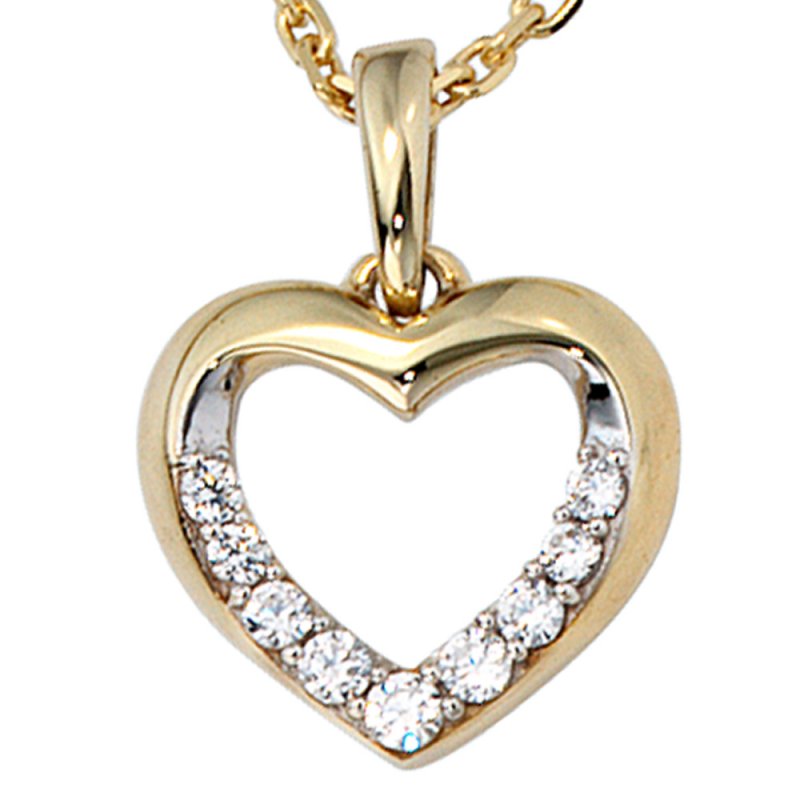 Luxus Anhnger Gold Herz Ebenbild