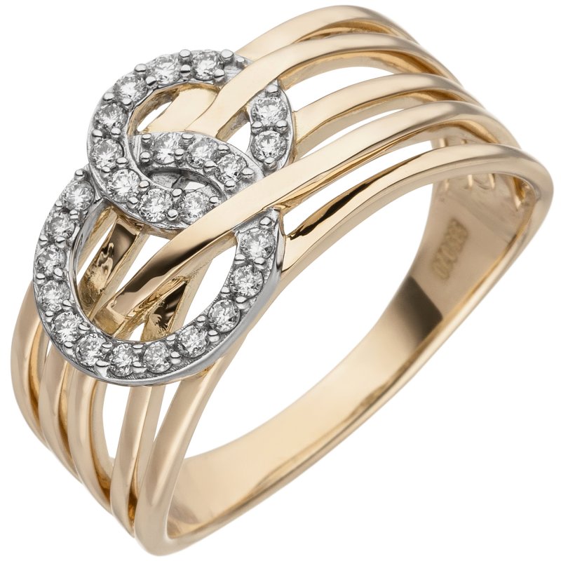 Ring Gold Damen Breit