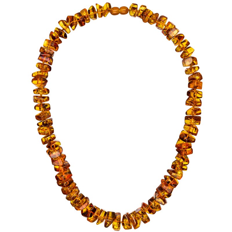 JOBO Kette Collier Bernstein Verlauf 50 cm Halskette Bernsteinkette ...